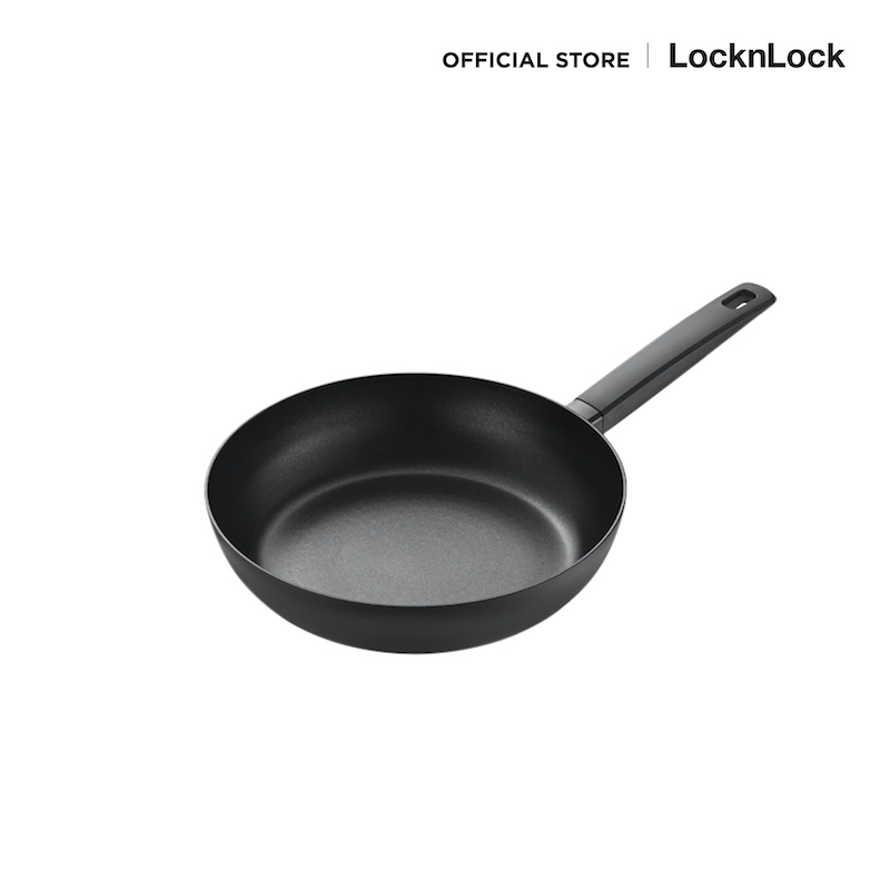 LocknLock กระทะเคลือบ Non-stick ขนาด 28 cm. The Black IH Frypan รุ่น LTB1283 | Shopee Thailand
