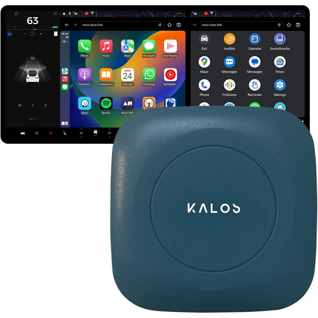 KALOS Carplay Ai Box For Tesla KBT1-T6 กล่องแอนดรอยด์ในรถยนตร์สำหรับ ...