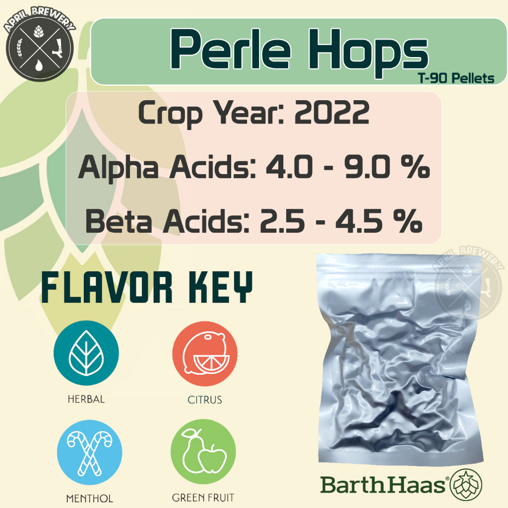 Perle Hops Pellets 1 oz ฮอปส์ เพลลิท ทำเบียร์ Pale Ale, IPA และอื่นๆ ...
