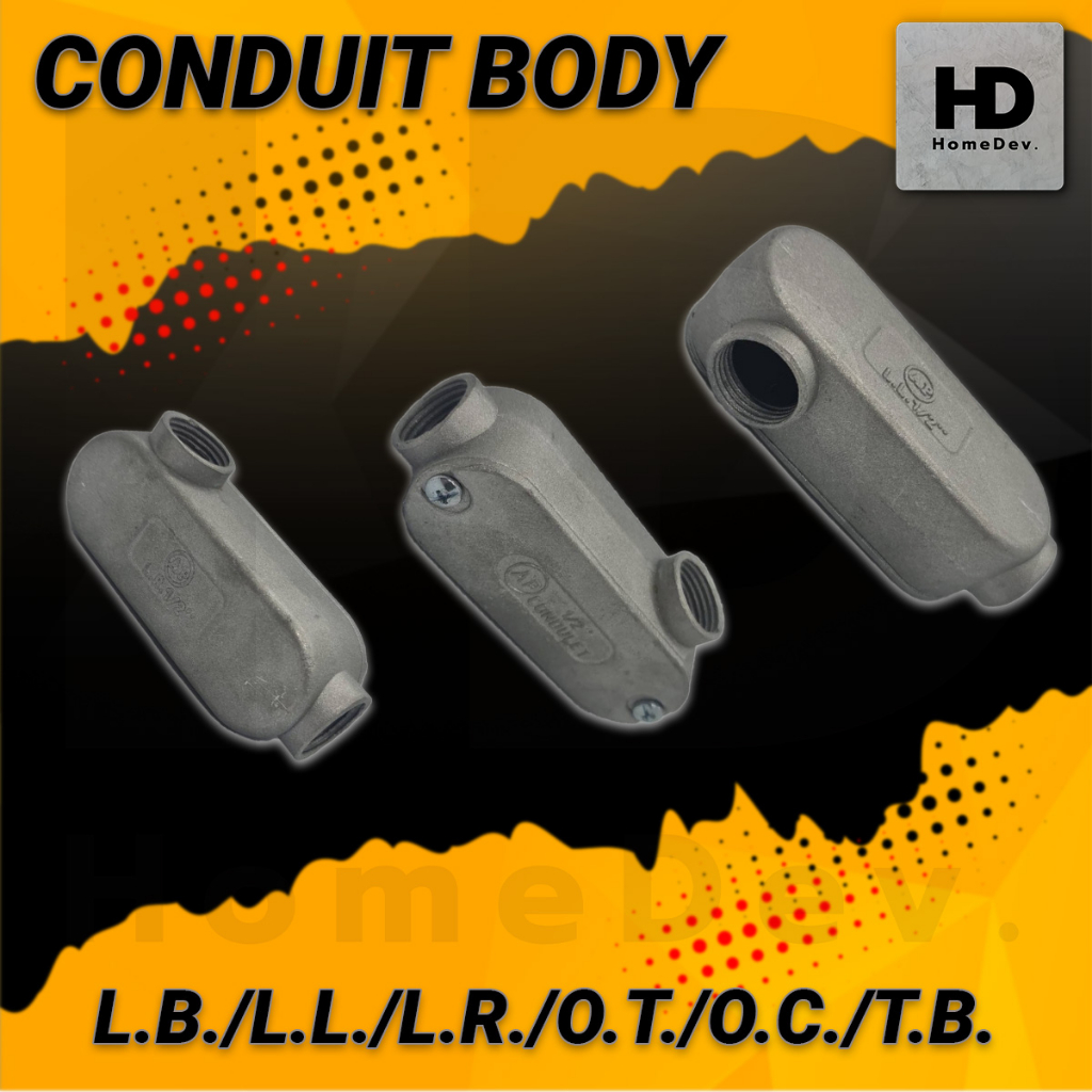 คอนดูทเอ๊าท์เลทบ๊อกซ์ อุปกรณ์ท่อเหล็ก LB LL LR OT OC TB ขนาด 1/2 ...
