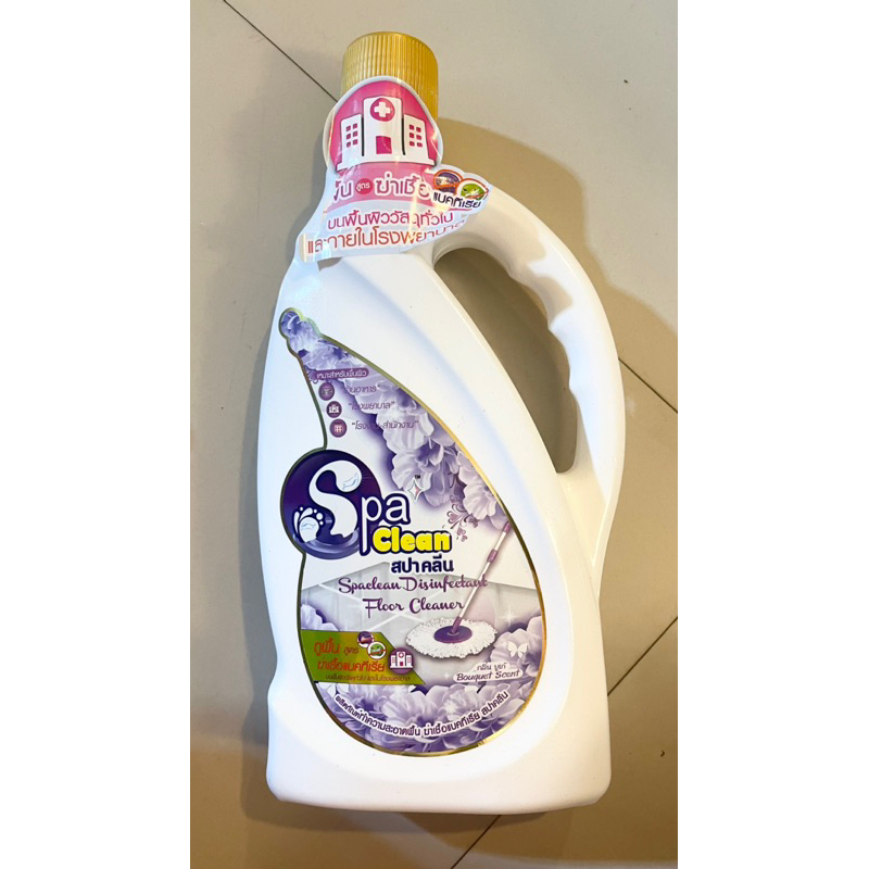 น้ำยาถูพื้น Spa Clean สูตรฆ่าเชื้อแบคทีเรีย บนพื้นผิววัสดุทั่วไปและภายในโรงพยาบาล | Shopee Thailand
