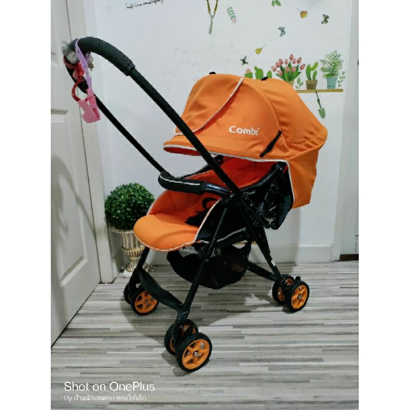 รถเข็นเด็กมือสองญี่ปุ่น Combi well comfort เด็กแรกเกิด เข็นสองทาง สภาพ ...