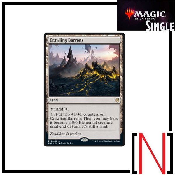 [MTG][Single][ZNR] Crawling Barrens ระดับ Rare [ภาษาอังกฤษ] | Shopee ...