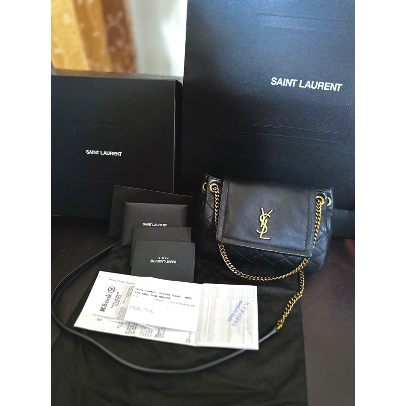 YSL mini nolita Black | Shopee Thailand
