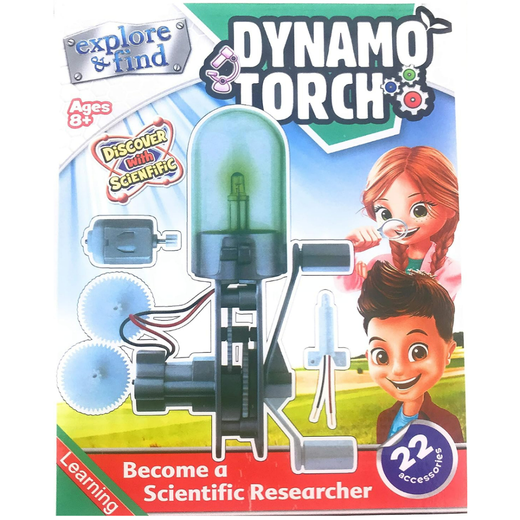 ของเล่นเสริมพัฒนาการเด็ก ชุดเรียนรู้วิทยาศาสตร์ Dynamo Torch ไฟฉาย ...
