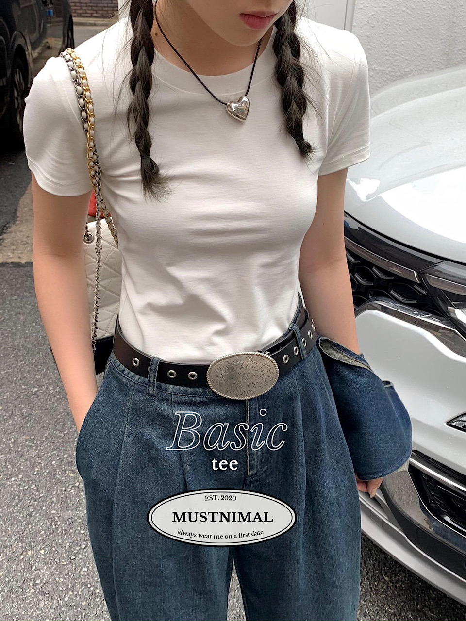 (พร้อมส่ง) MUSTNIMAL | Basic tee เสื้อยืดเบสิค TP033 | Shopee Thailand