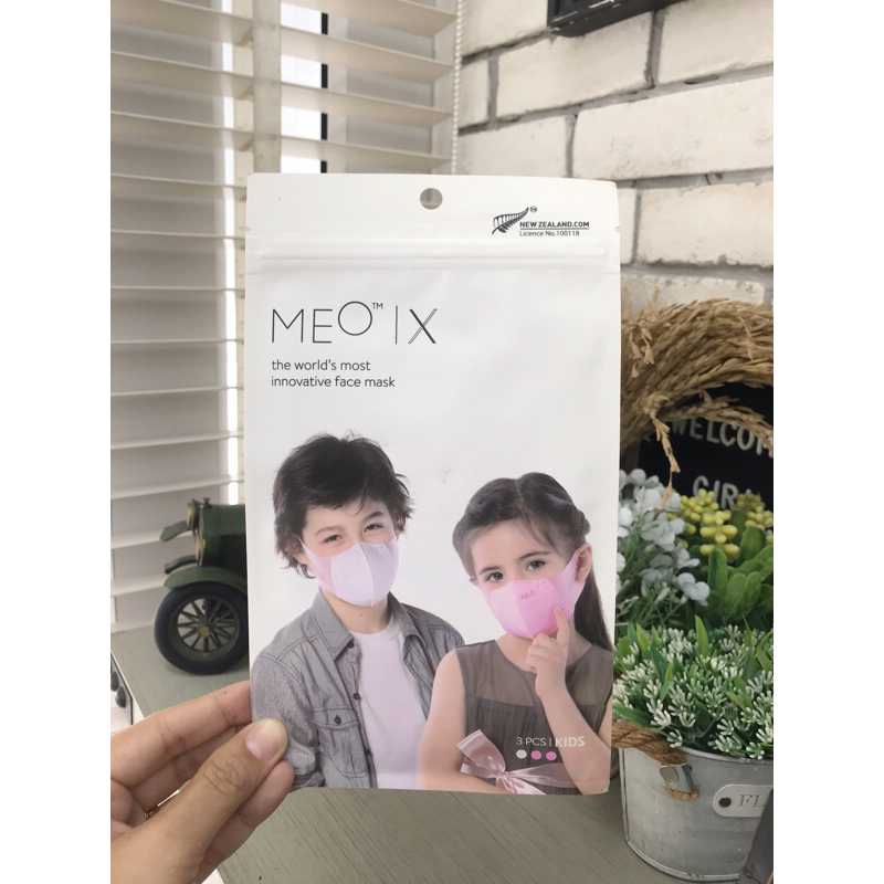 หน้ากากอนามัย MEO x Mask KN95 Size Kids และ ผู้ใหญ่ Size L 1 แพ๊คมี 3 ...