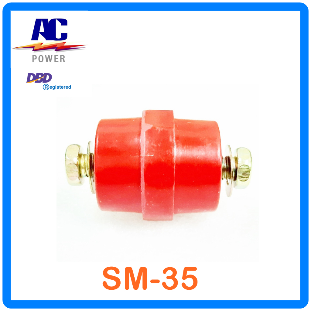 ขารับลูกถ้วยบัสบาร์ ลูกถ้วยฉนวน ขาสแตนเลสรับลูกถ้วยฉนวน Stainless Steel Support For SM-35 ฺ ...