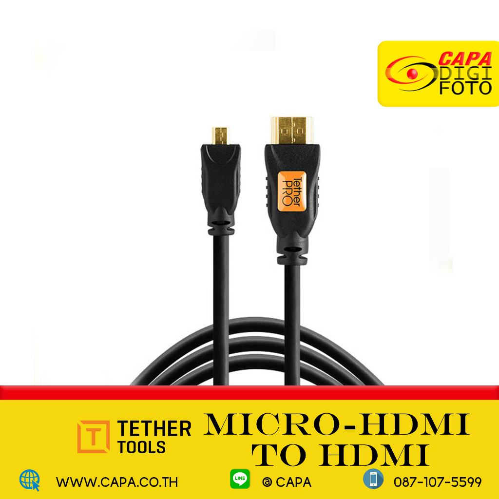 TETHER TOOLS Pro Micro-HDMI (Type D) to HDMI (Type A) 3m./1m. | Shopee ...