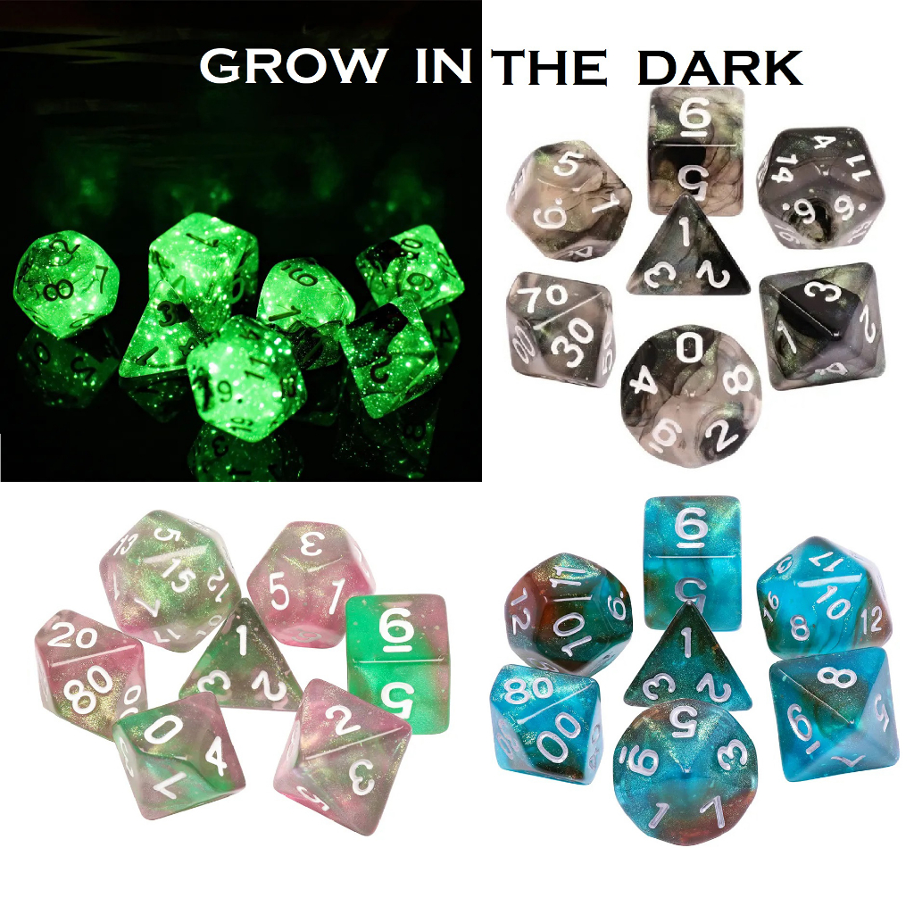 ลูกเต๋า Dice Set of 7 | For DnD D&D MTG RPG TRPG Boardgames เกมกระดาน ...