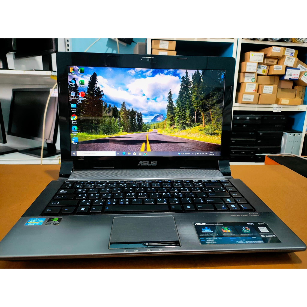 คอมพิวเตอร์โน๊ตบุ๊ต ASUS Core i7-2630Q (Gen 2) /RAM 8Gb/SSD 128Gbใหม่ ...