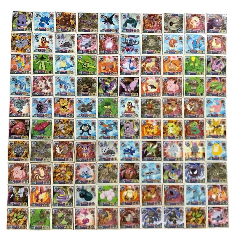 Pokemon Amada Seal Sticker Nintendo 100 Set Japan | Shopee Thailand