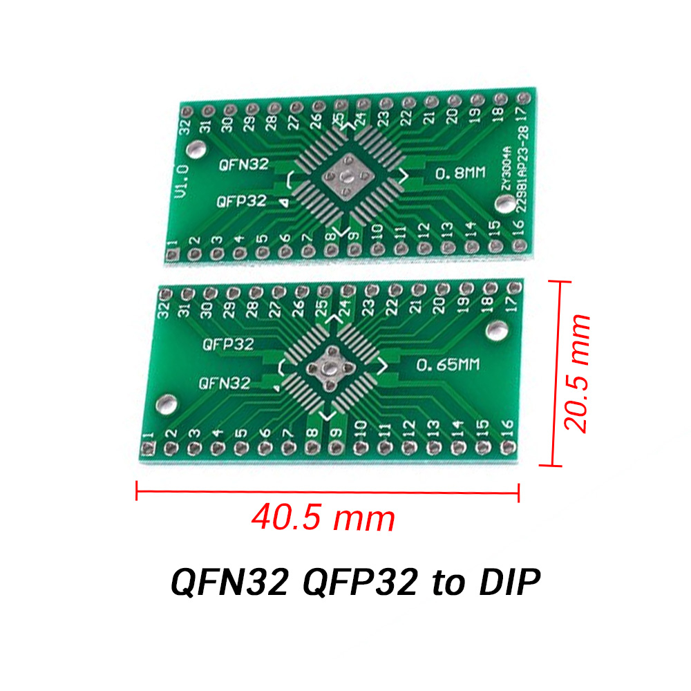 พีซีบี บอร์ดแปลง SMD TQFN TQFP QFN SOP SSOP TSSOP to DIP DIL 2.54 SOP8 ...