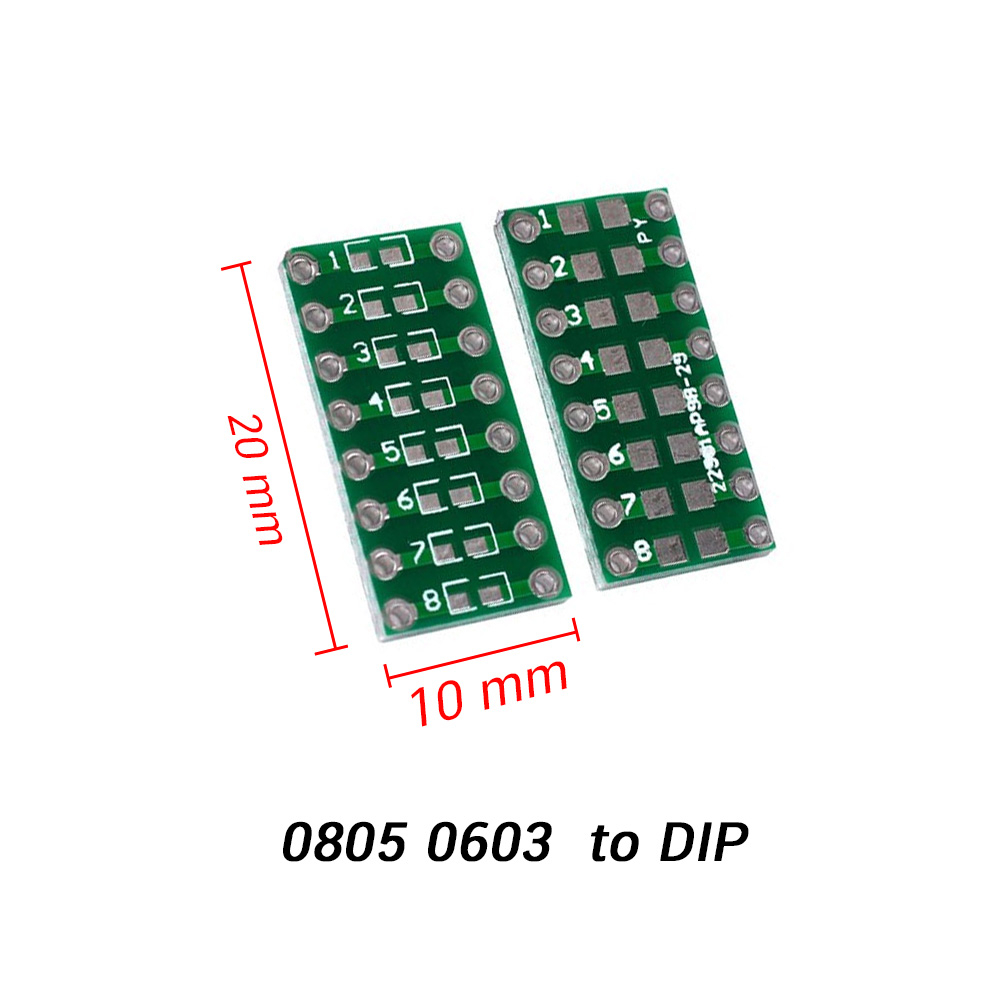 พีซีบี บอร์ดแปลง SMD TQFN TQFP QFN SOP SSOP TSSOP to DIP DIL 2.54 SOP8 ...