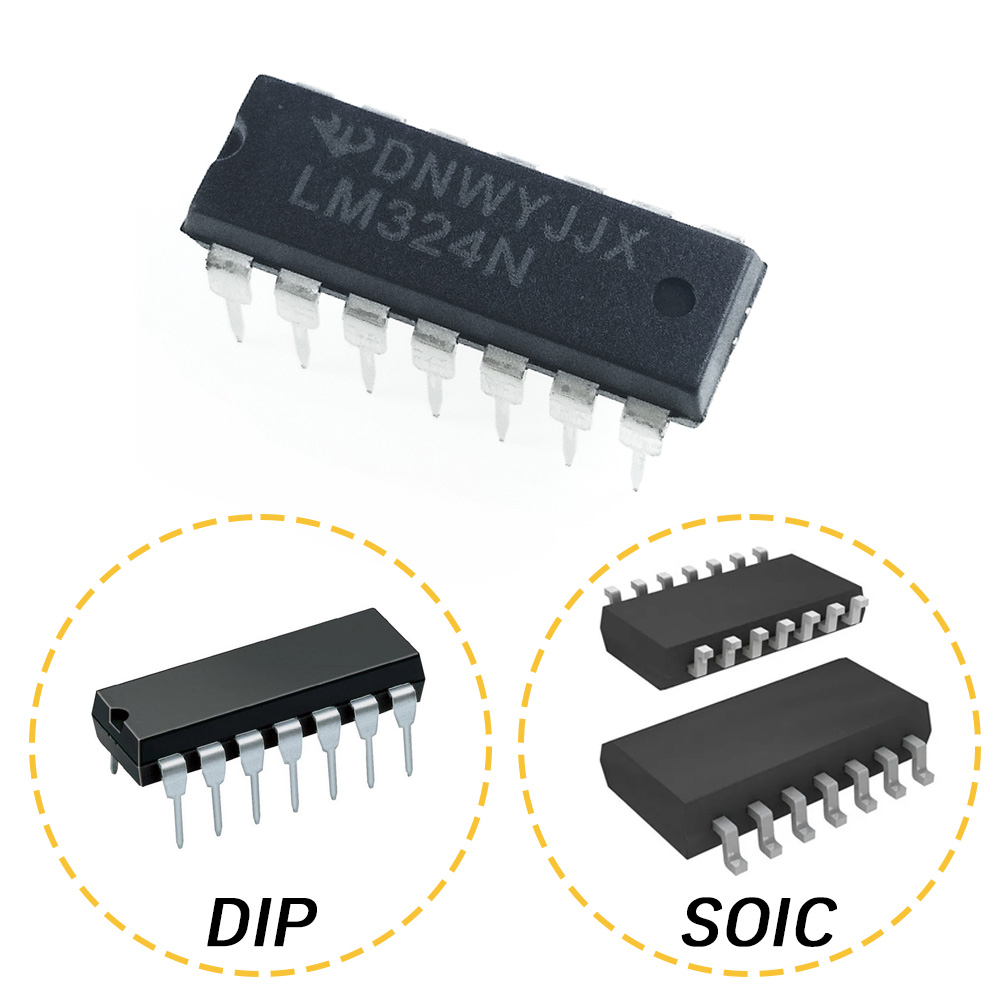 (2ตัว /5ตัว) ไอซี LM393 LM358 LM339 LM741 UA741 TL072 DIP8 LM324 TL064 ...