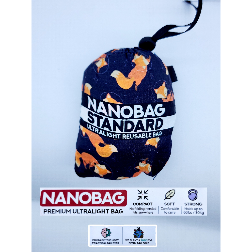 กระเป๋าผ้าพกพา NanoBag 6.0 ล่าสุดจิ๋วแต่แจ๋ว *** ลายใหม่ *** | Shopee Thailand