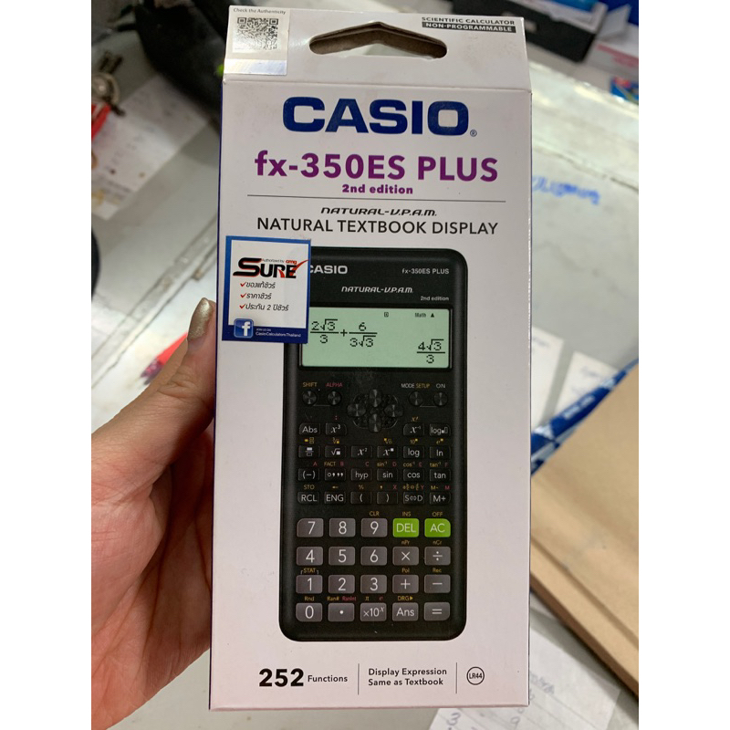 Casio ของแท้ 100% เครื่องคิดเลขวิทยาศาสตร์ รุ่น Casio FX-350ES Plus ของใหม่ (รับประกันของแท้ ...