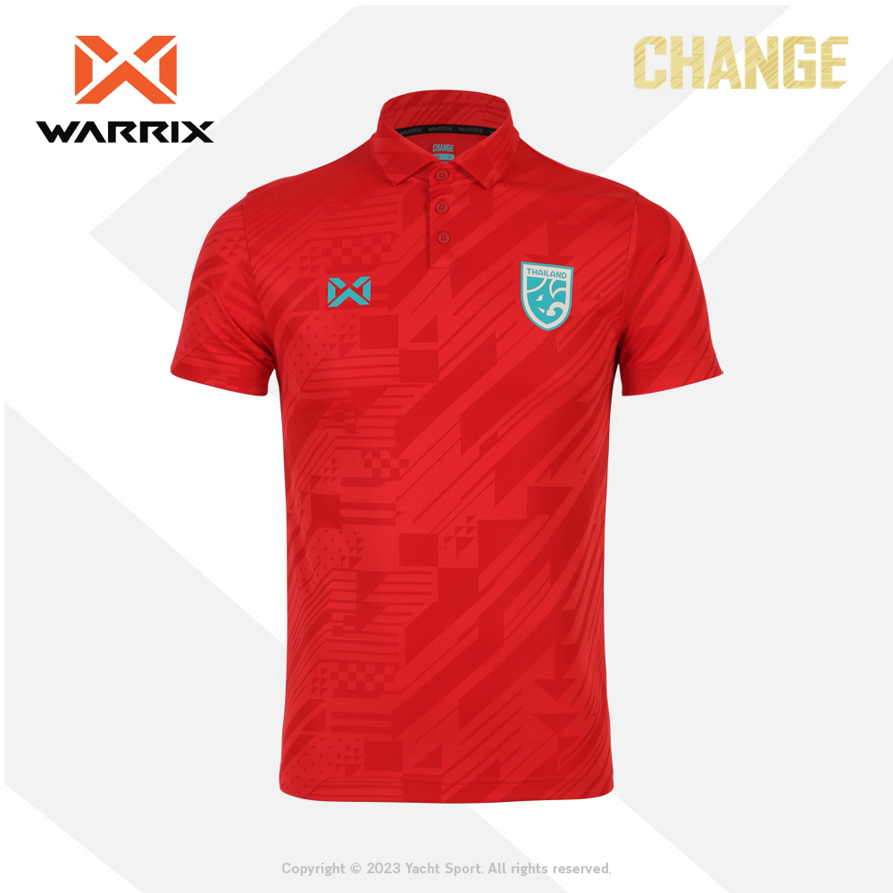 เสื้อเชียร์ WARRIX Thailand National Team Kit 2023/24 (Cheer Polo Version) รหัส WA-233FBATH30 ...