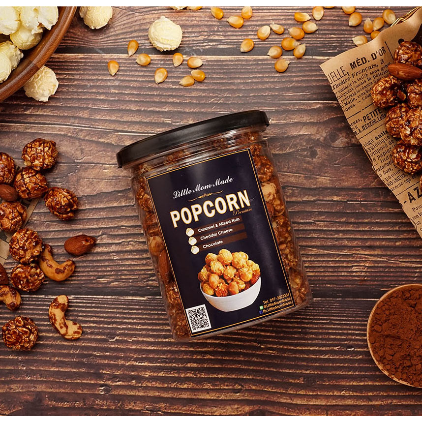 Popcorn Chocolate mixed nuts ขนาดกระปุก 500ml ป๊อบคอร์นช็อคโกแลต รวม ...