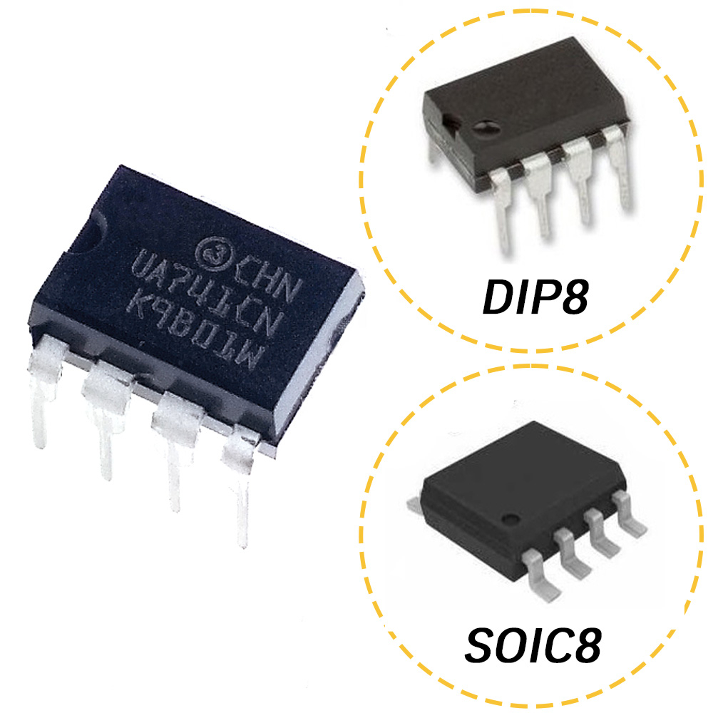 (2ตัว /5ตัว) ไอซี LM393 LM358 LM339 LM741 UA741 TL072 DIP8 LM324 TL064 TL074 TL084 DIP14 Dual Op ...