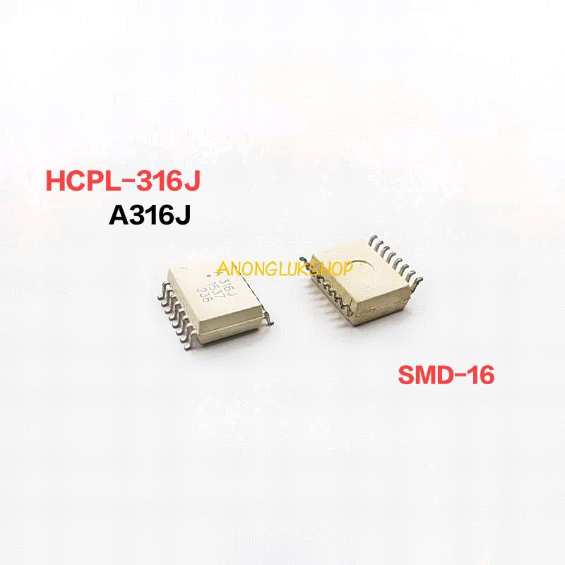 ราคาต่อ 1ตัว 👉👉 HCPL-316J HCPL316J A316J A 316J SOP16 2.5Amp Gate Drive Optocoupler | Shopee ...
