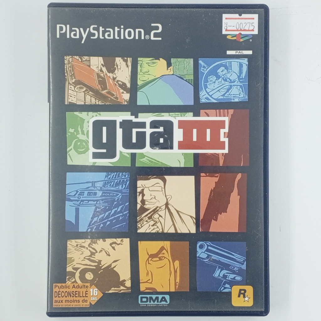 [00275] GTA 3 GRAND THEFT AUTO III (PAL)(PS2)(USED) แผ่นเกมแท้ มือสอง ...