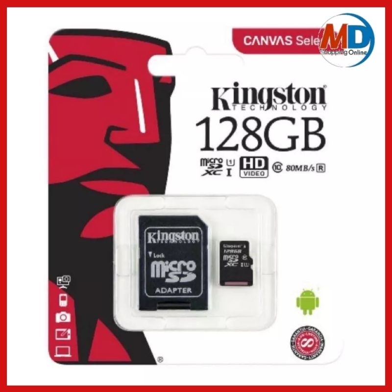 เมมโมรี่การ์ด Kingston Memory Card Micro SD SDHC 16/32 /64 /128/256GB Class 10 ของแท้ | Shopee ...
