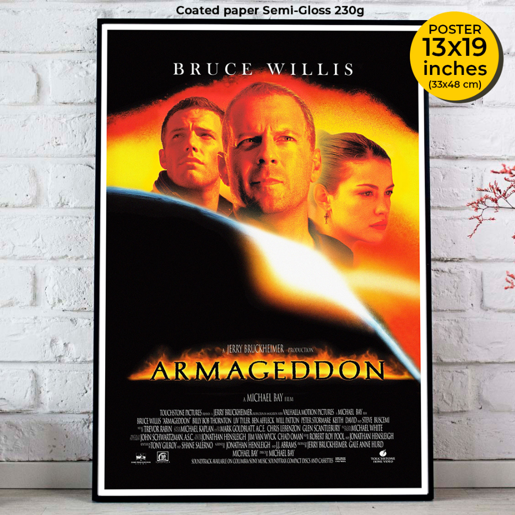 Armageddon Poster โปสเตอร์ภาพยนต์อาร์มาเกดดอน วันโลกาวินาศ ภาพขนาด ...