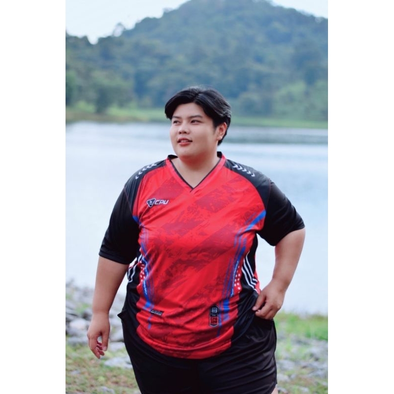 🔥ส่งไว [ไซส์ใหญ่] CPU124 เสื้อกีฬาคนอ้วนหรือเสื้อทีมคนอ้วน 3XL-6XL | Shopee Thailand