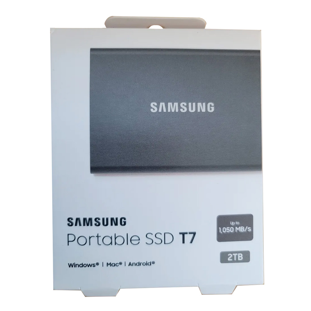Samsung 2TB T7 Portable SSD Drive MU-PC2T0T ( Titan Gray ) - USB 3.2 ...
