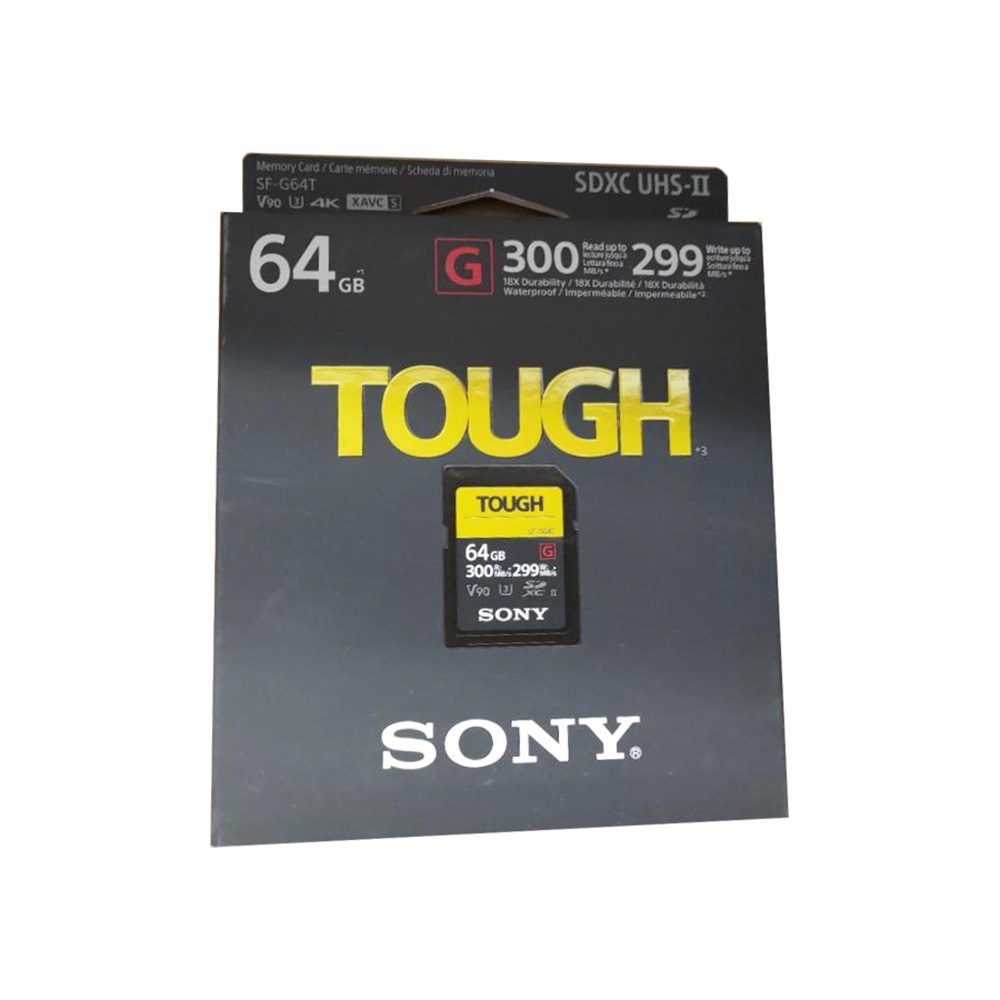 Sony 64GB SF-G series TOUGH UHS-II SDXC Memory Card (SF-G64T) - 300MB/s ...
