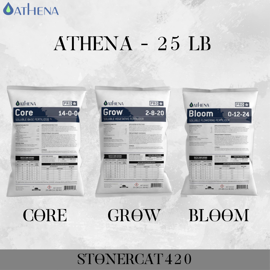 ATHENA PRO Core / Grow / Bloom - 25 LB | Shopee Thailand