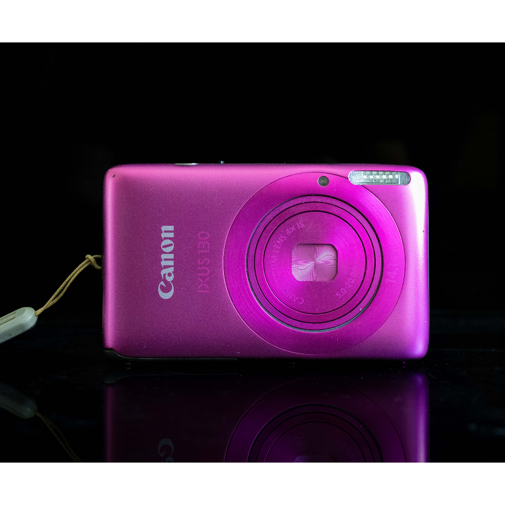 กล้องดิจิตอลคอมแพครุ่นเก่า Canon IXUS 130 ตัวเล็กสีชมพู Barbie บาร์บี้ ...