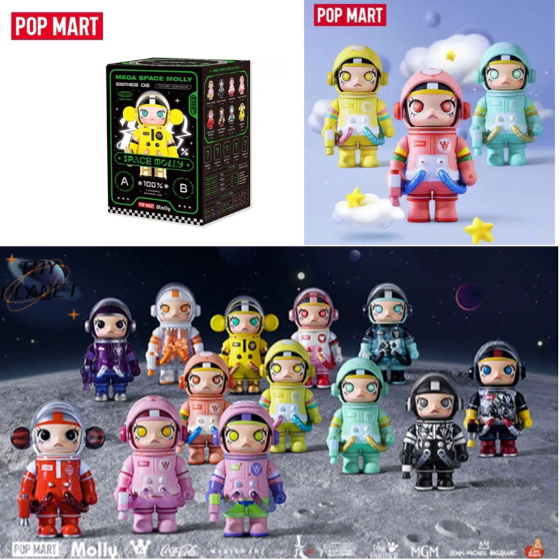 ลด50%ไลฟ์ คุ้มมาก POP MART MEGA COLLECTION 100% Space Molly Series 02 ...