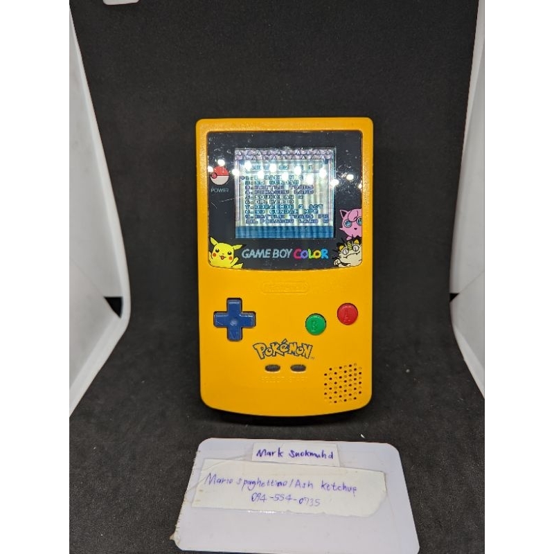 Gameboy Color limited pokemon yellow edition | Shopee Thailand