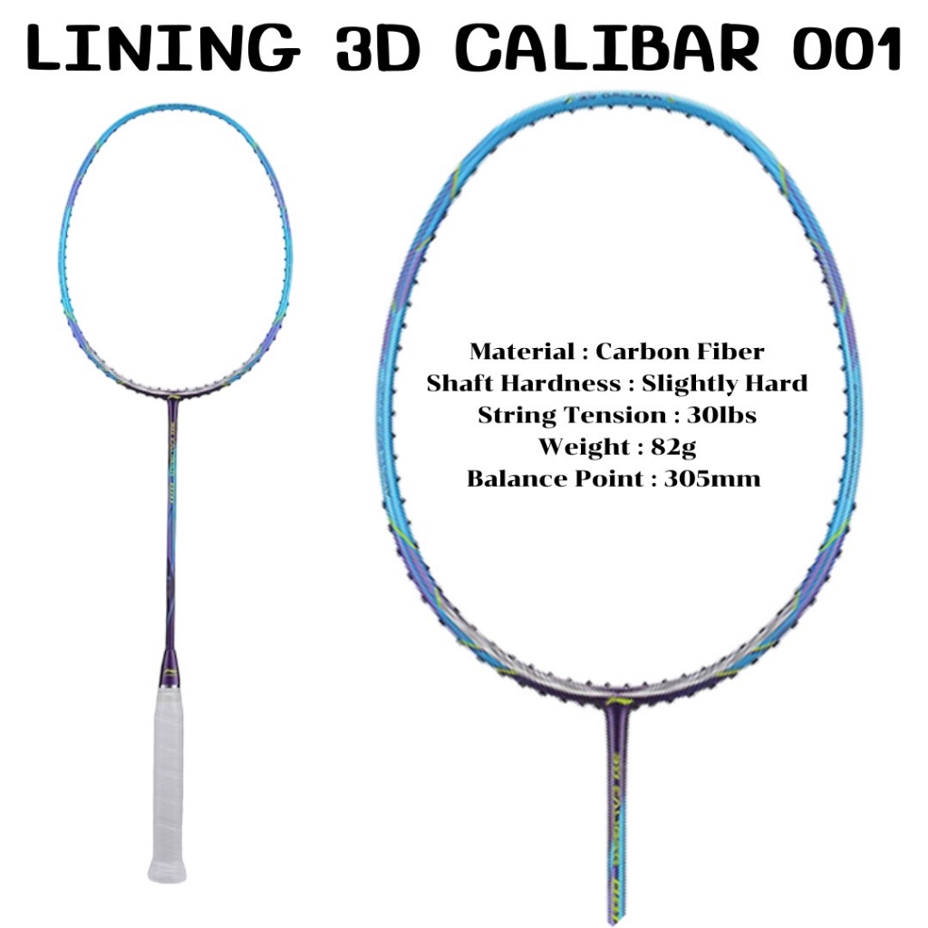 ไม้แบดมินตัน LINING 3D CALIBAR 001 | Shopee Thailand