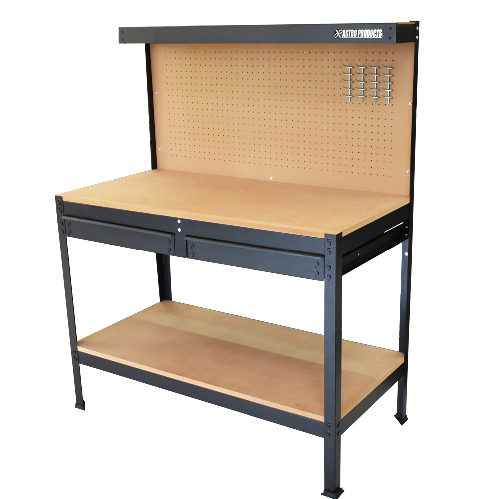 New Item โต๊ะช่าง สีดำด้าน ขนาด 1200มม. Light Work Bench Black 1200mm ...