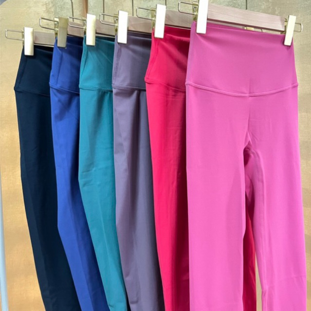 Long leggings (colors) เป้าสามเหลี่ยม ไม่มีตะเข็บหน้า | Shopee Thailand
