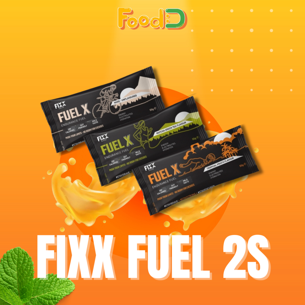 FIXX ENDURANCE FUEL X 55g เครื่องดื่มมีพลังงาน อิเล็กโทรไลต์ และความชุ่มชื้นทั้งหมดที่คุณต้องการ ...