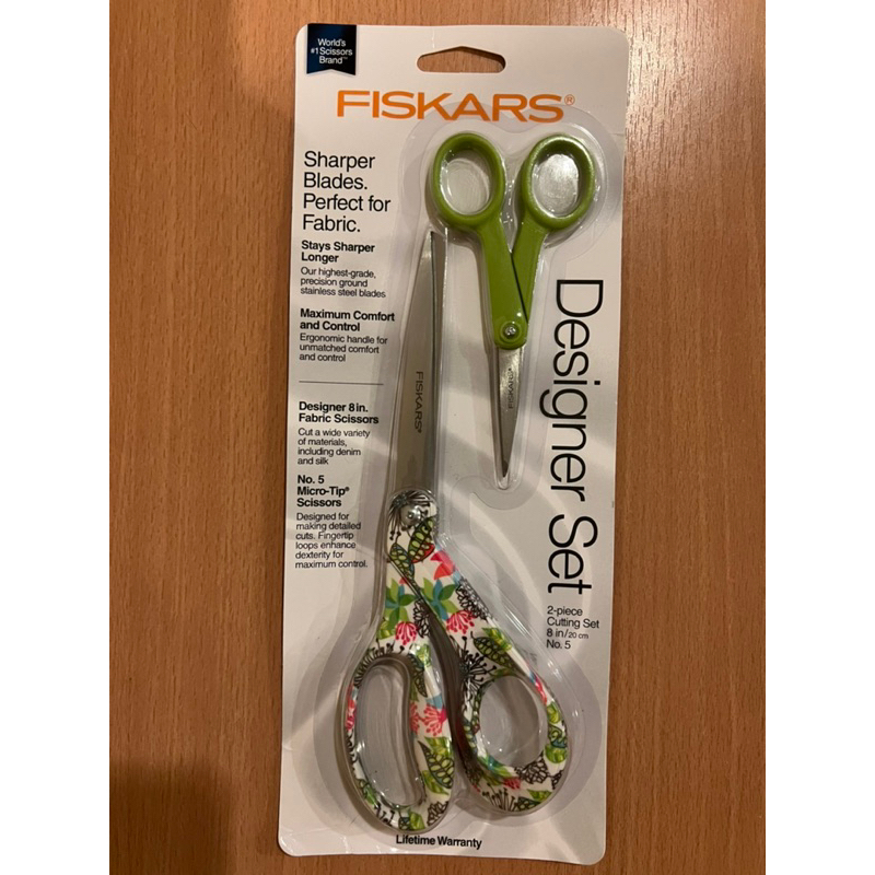 Fiskars Designer Set (2-Pack), 8” Original Classic and 5” Thin Micro ...