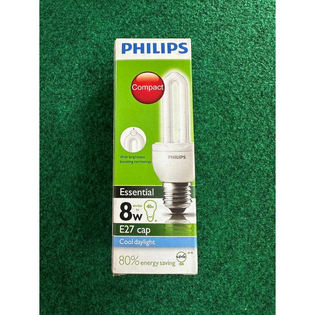 หลอดไฟ Philips E27 Tornado 12W , Essential 8W , จำนวน 1 หลอด | Shopee ...