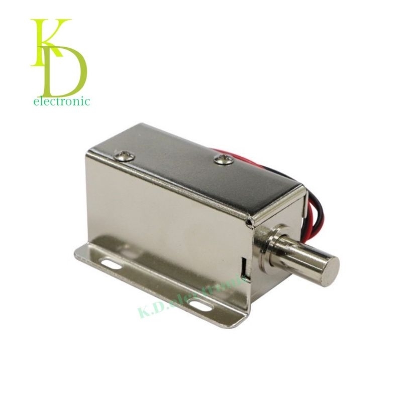 กลอนแม่เหล็กไฟฟา กลอนปนะตูไฟฟ้า Electromagnetic lock LY-01 12VDC/0.4A 4 ...