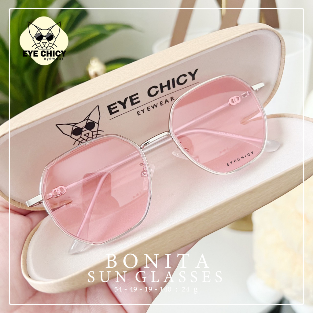 แว่นกันแดด ป้องกันแสงแดด เลนส์แท้ ตัดใหม่ รุ่น SUN BUNNY ผ่านการทดสอบ ...