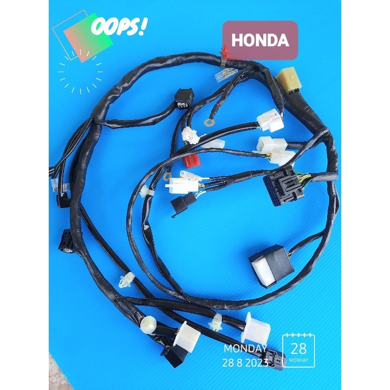สายไฟ ชุดสายไฟHONDAดรีมซุปเปอร์คัพ ปี2017รุ่นสตาร์ทมือสินค้าเกรดA(บรรจุ ...