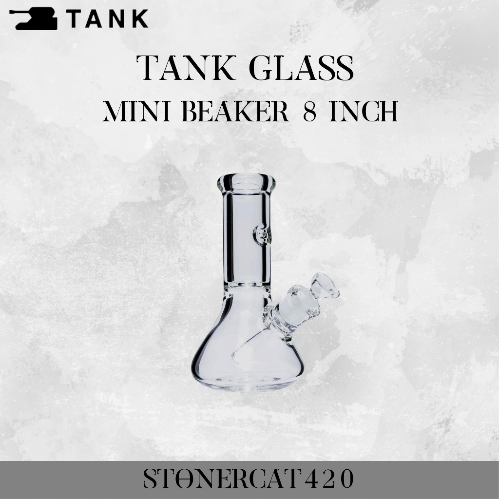 TANK Glass Bong Mini Beaker 8 Inch 9 mm | Shopee Thailand