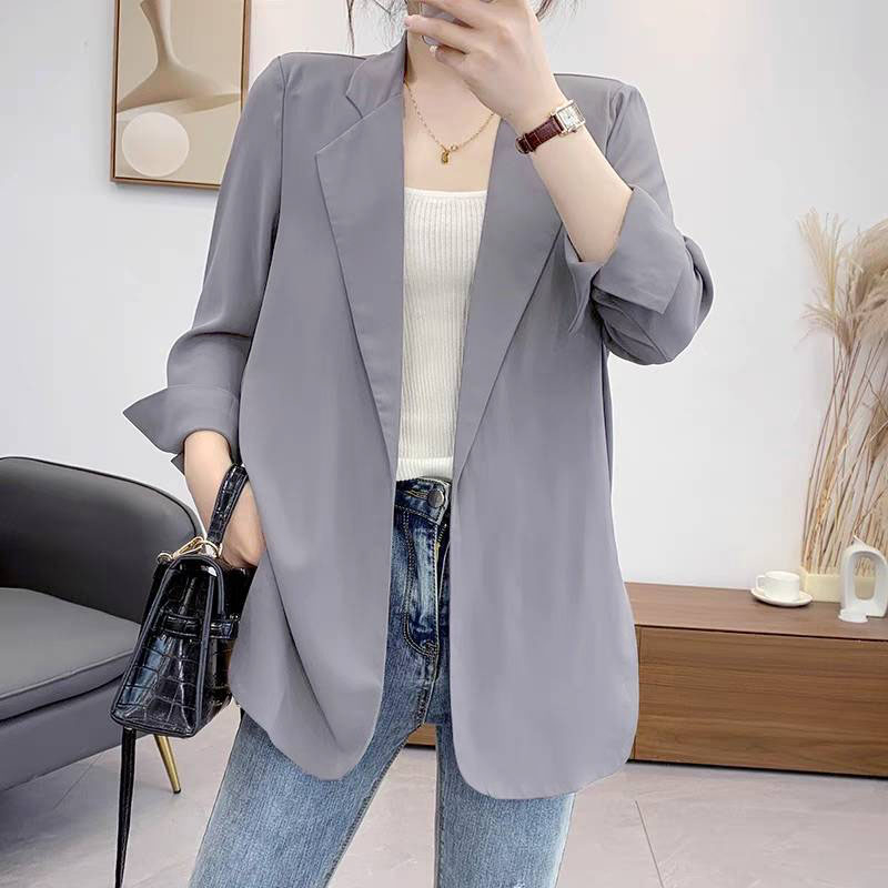 New Color B05 อกใหญ่สุด 60 นิ้ว++ เสื้อคลุมเบลเซอร์สาวอวบ ทรงสูทไม่มี ...