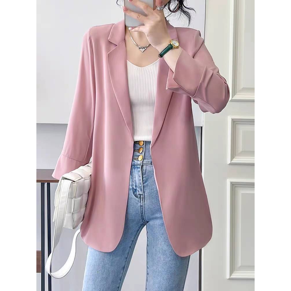 New Color B05 อกใหญ่สุด 60 นิ้ว++ เสื้อคลุมเบลเซอร์สาวอวบ ทรงสูทไม่มี ...