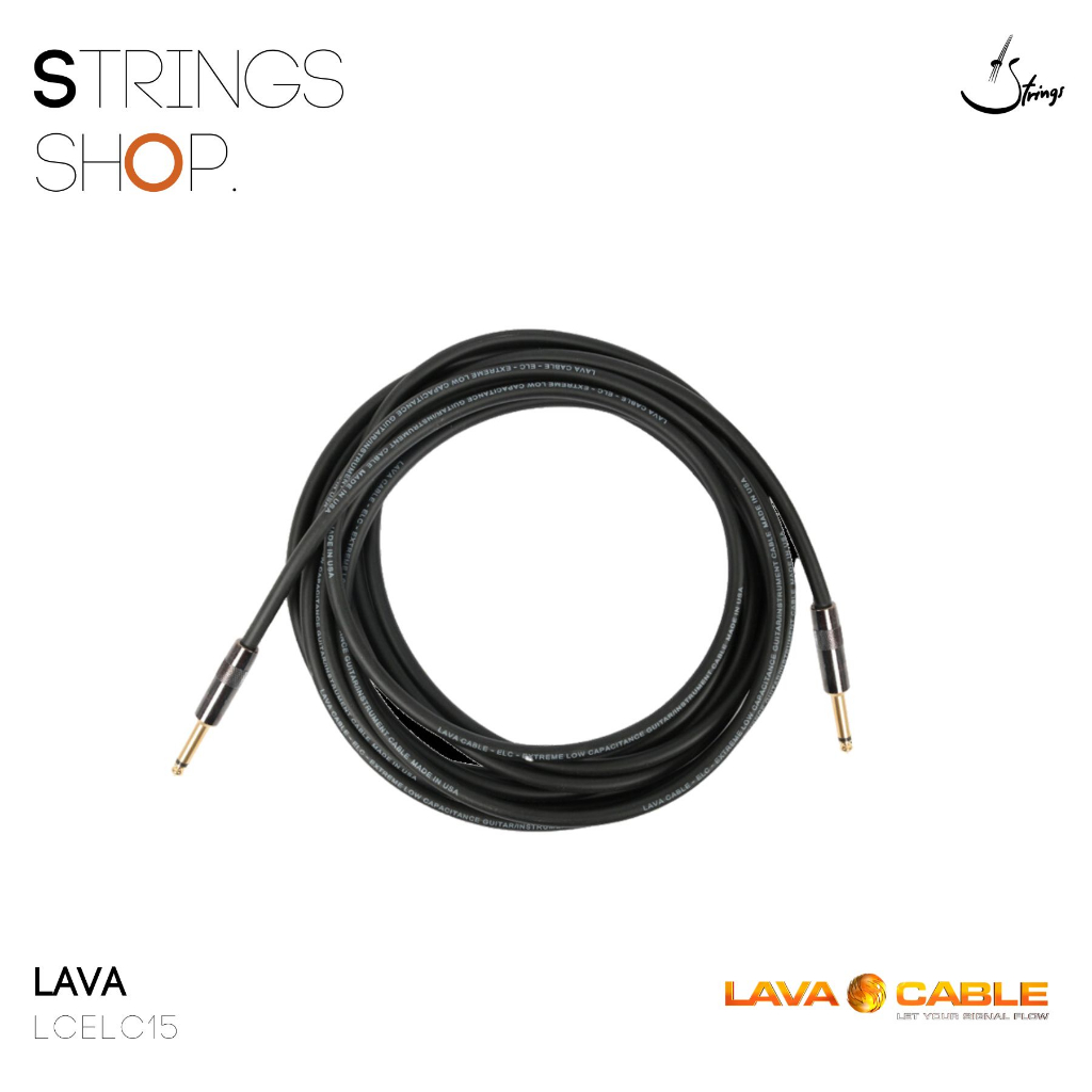 สายเคเบิ้ล Lava 15' Lava Clear Connect II R/A to 1/4 G&H Solder-Free ...