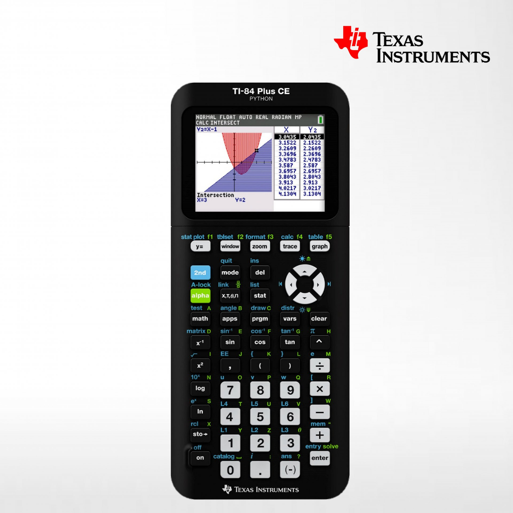 TI-84 PLUS CE สีดำ ใช้ TI-84 Plus CE Python แทน เครื่องคำนวณเชิงกราฟ ...