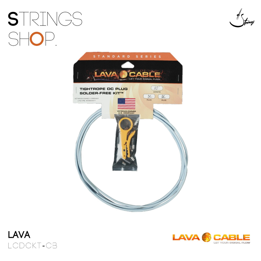 สายพ่วงเอฟเฟค Lava Cable TIGHTROPE DC Plug Solder Free Kit 10 ft Cable ...